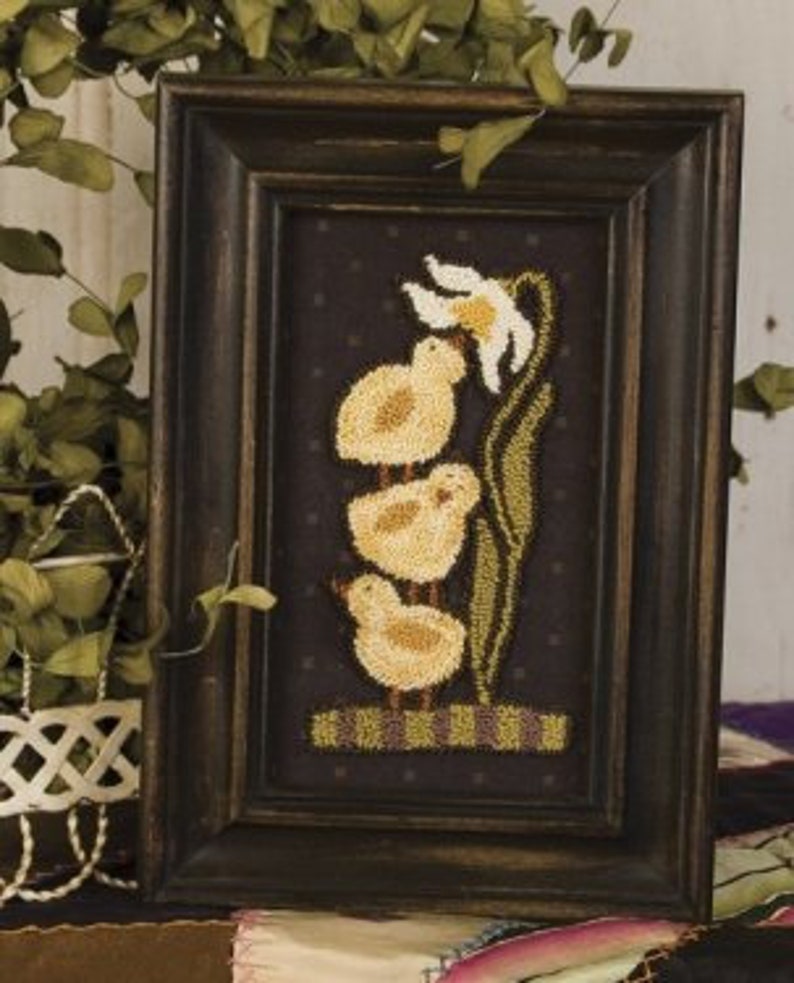 Sweet Blossom Primitive Punchneedle PATTERN TTB663 | Etsy