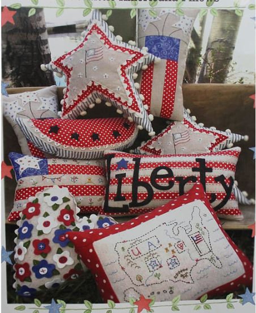 Little Americana Pillow Vintage Pillow PATTERN BR230 - Etsy