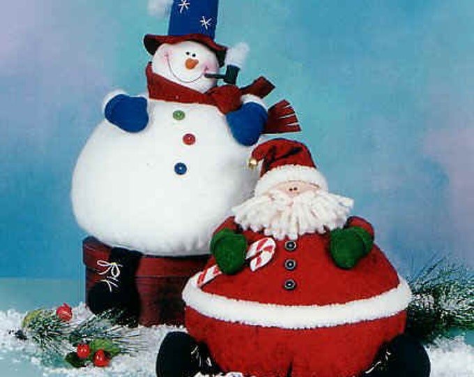 Mini Puffs - Santa & Snowman PATTERN - CG98 - Etsy