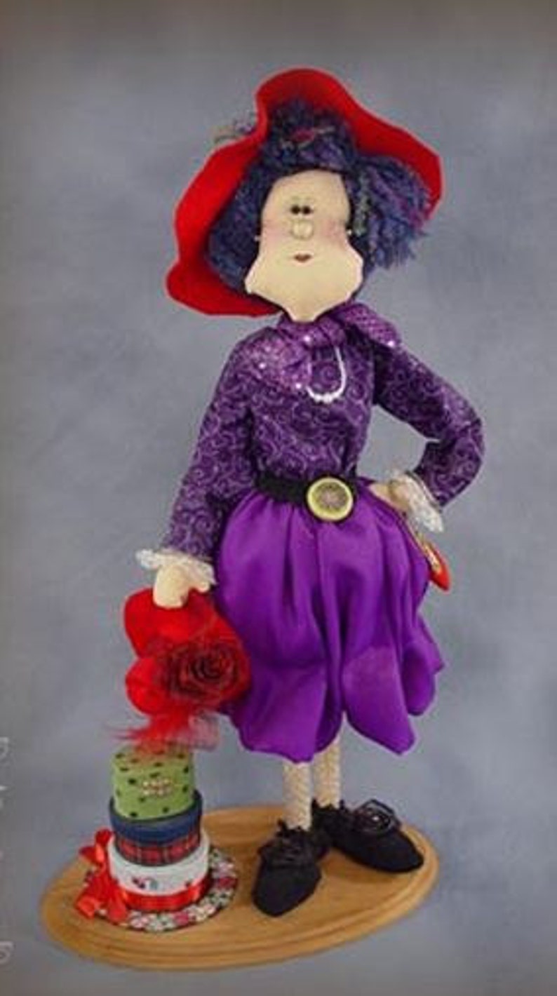 Ruby - Red Hat Doll PATTERN - Etsy