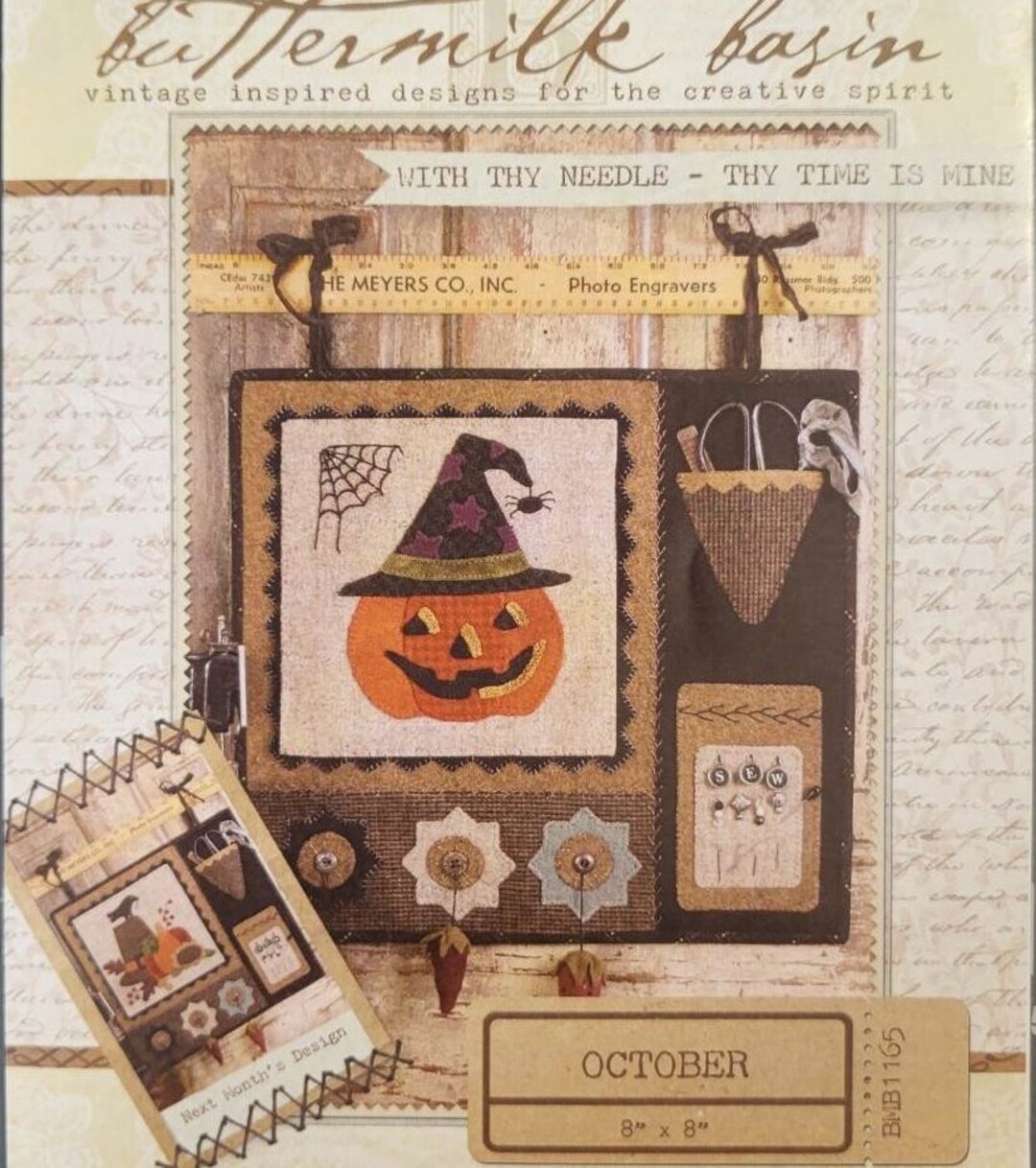 With Thy Needle ~ Jack October Block Only ~ Applique PATTERN BMB1165 - Etsy