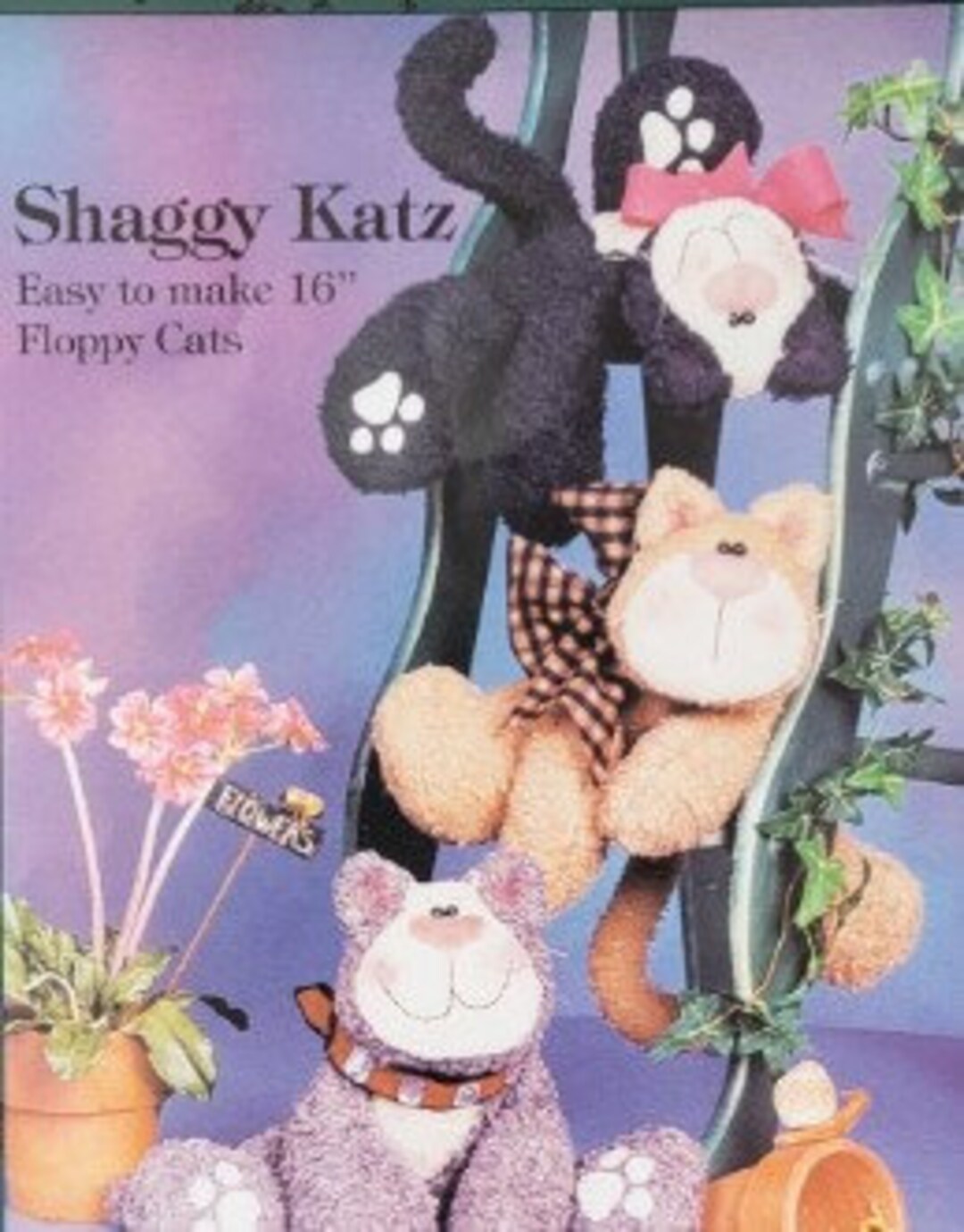 Shaggy Katz Cat Doll PATTERN CG65 - Etsy