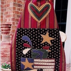 US Grade A ~ Hand Applique Apron and Pillow PATTERN MQ311 - Etsy
