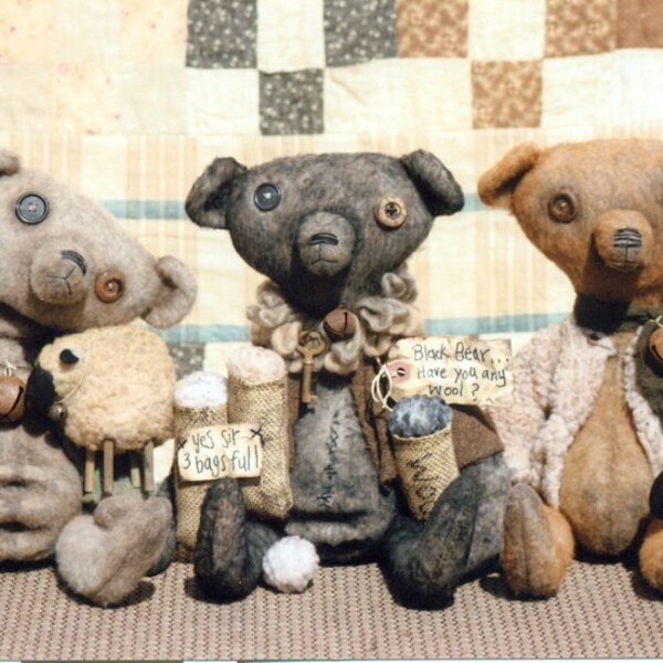 Primitive Bear - Etsy