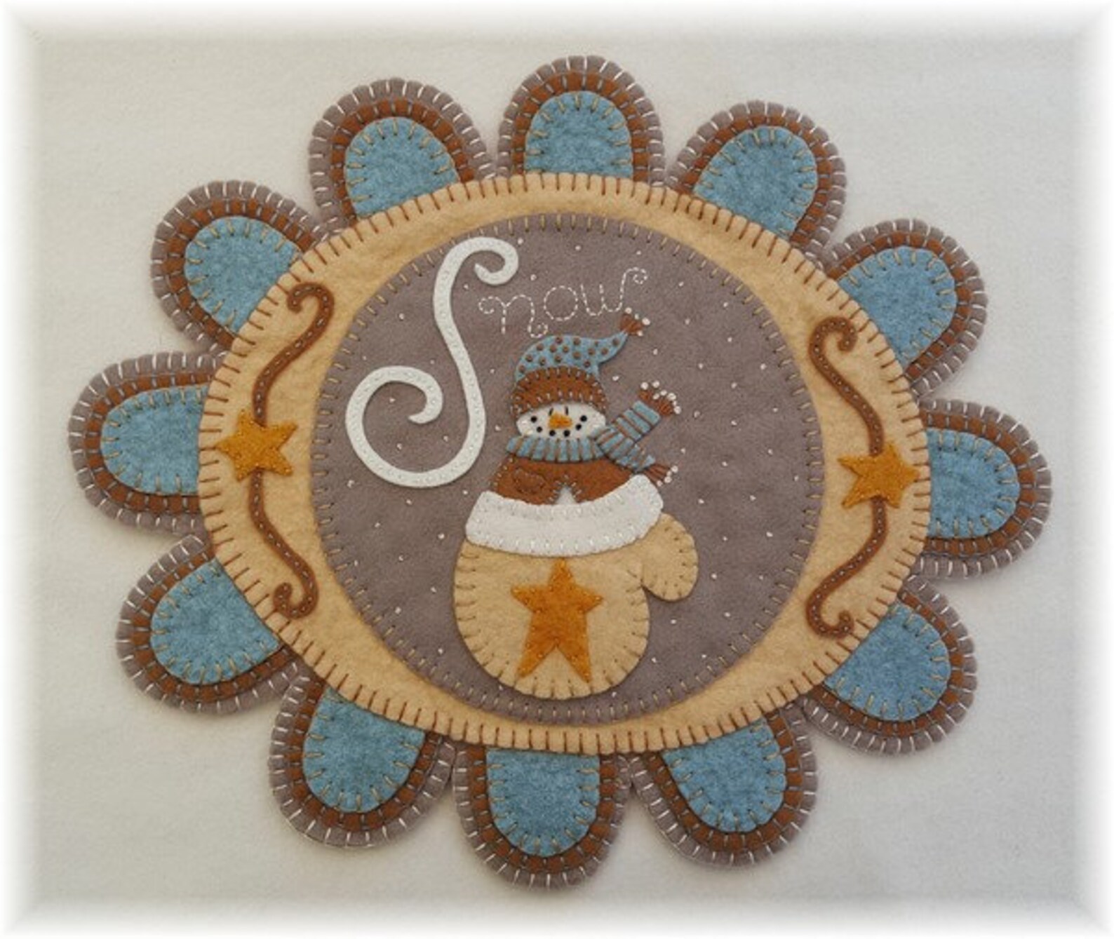 Warm Woolen Mitten - Table Mat PATTERN PLP194 - Etsy