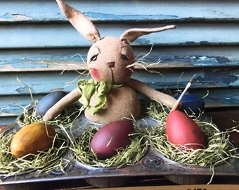 Primitive Rabbit Pattern | Etsy