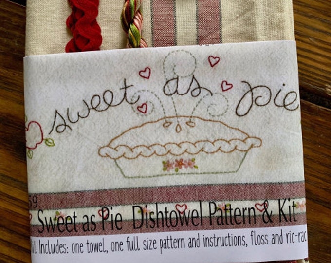 Sweet as Pie - Embroidery KIT, PATTERN - BRK259 - Etsy
