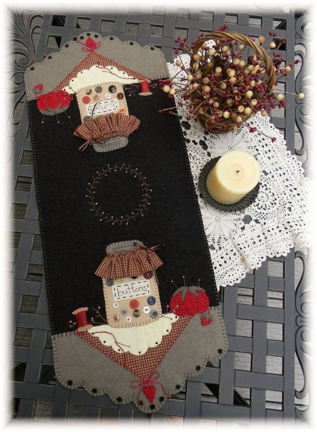 My Favorite Things - Wool Applique PATTERN - PLP148 - Etsy