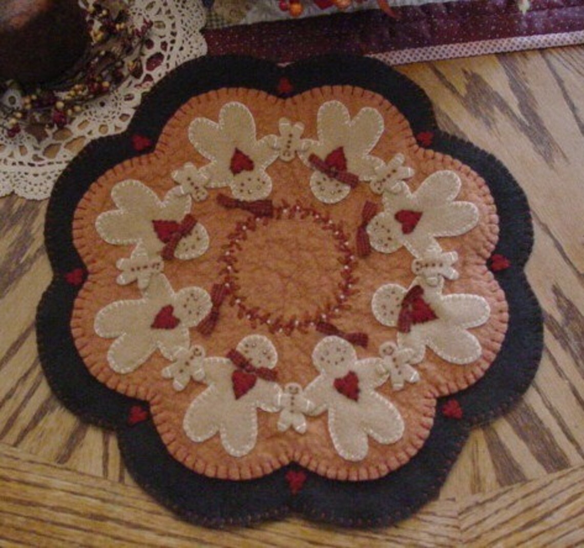 The Ginger Family wool Applique PATTERN PLP103 - Etsy