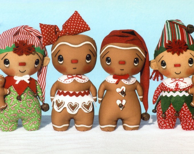 Gingerbread Buddies Gingerbread Doll PATTERN HHF323 - Etsy