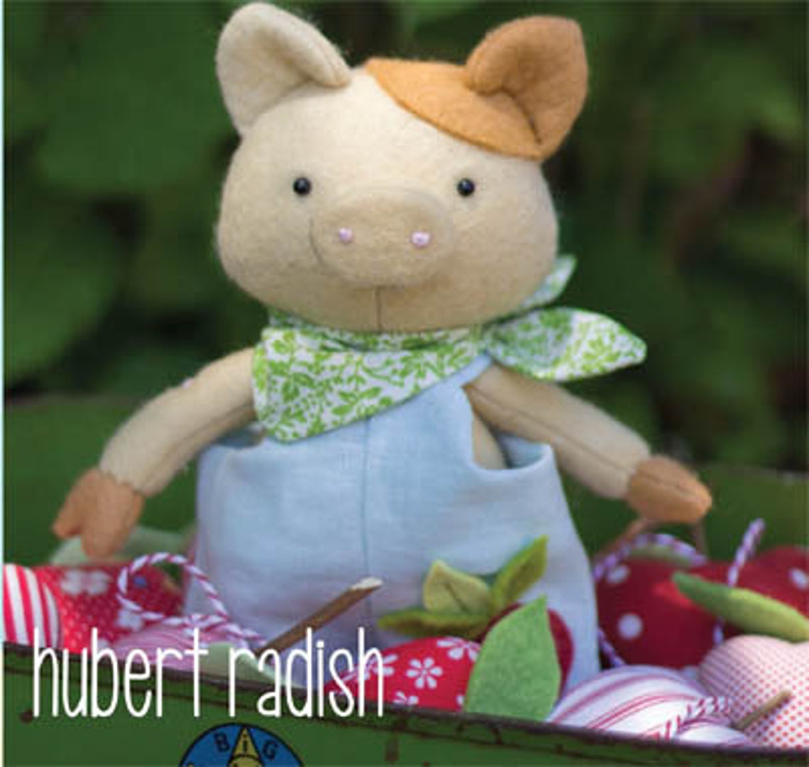 Hubert Radish Whimsical Pig Doll PATTERN MB072 - Etsy