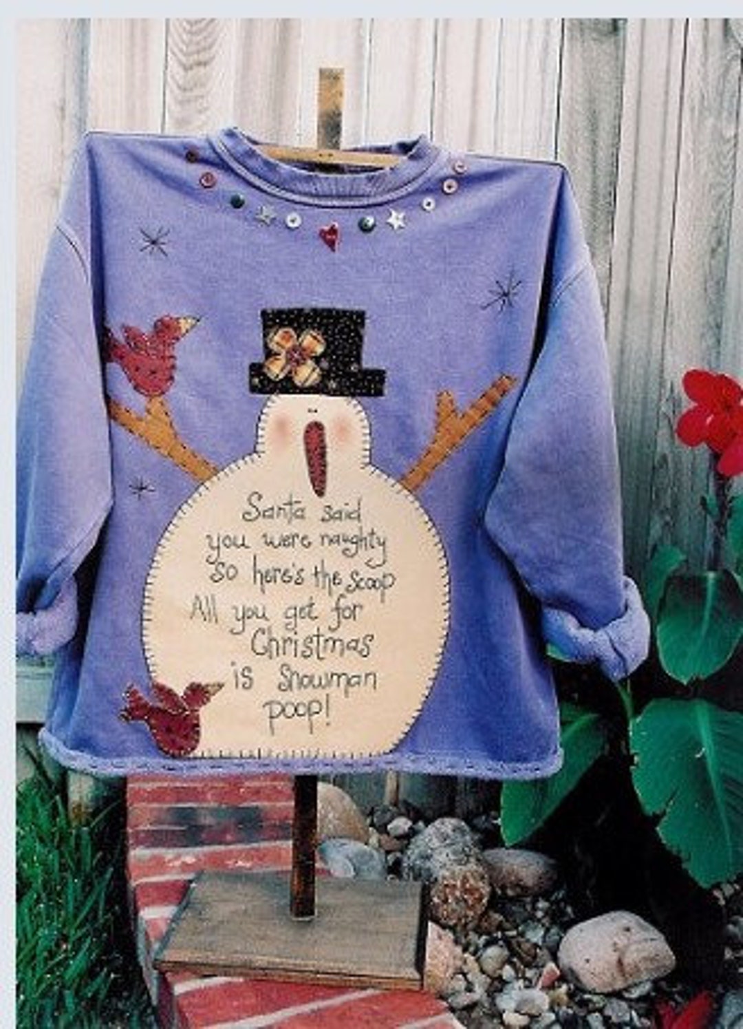 Snowman Poop ~ Applique Sweatshirt PATTERN MQ385 - Etsy
