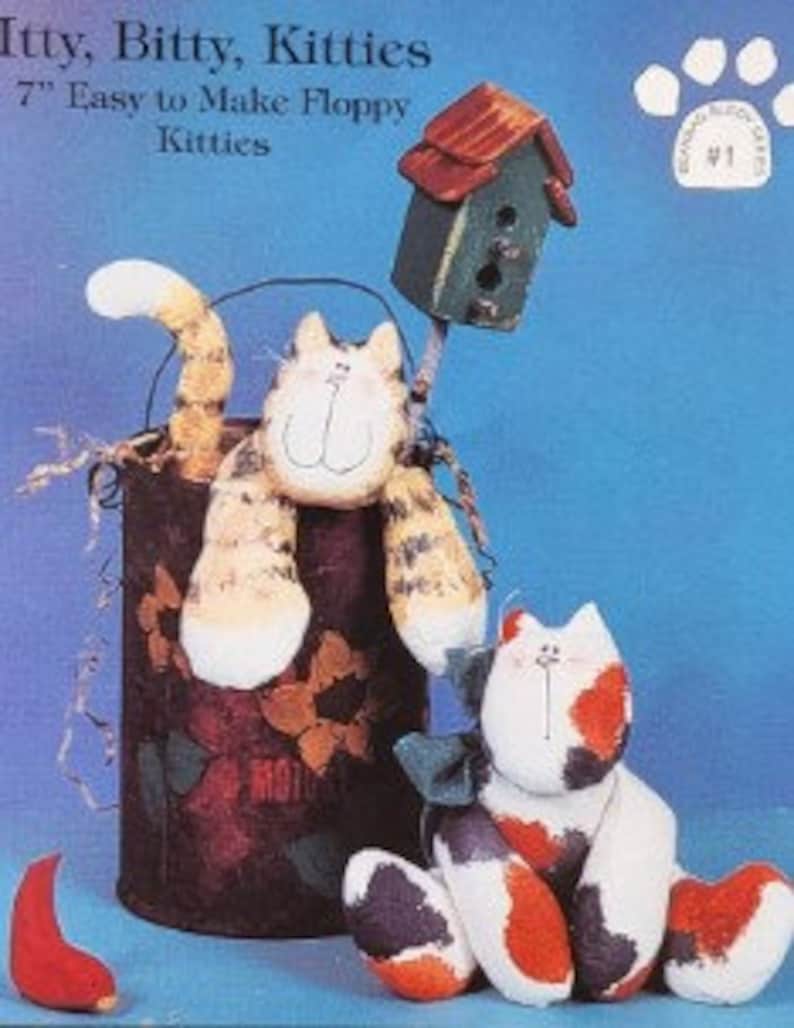Itty Bitty Kitties Whimsical Cat PATTERN CG58 - Etsy
