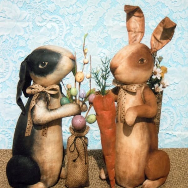 Primitive Bunny - Etsy