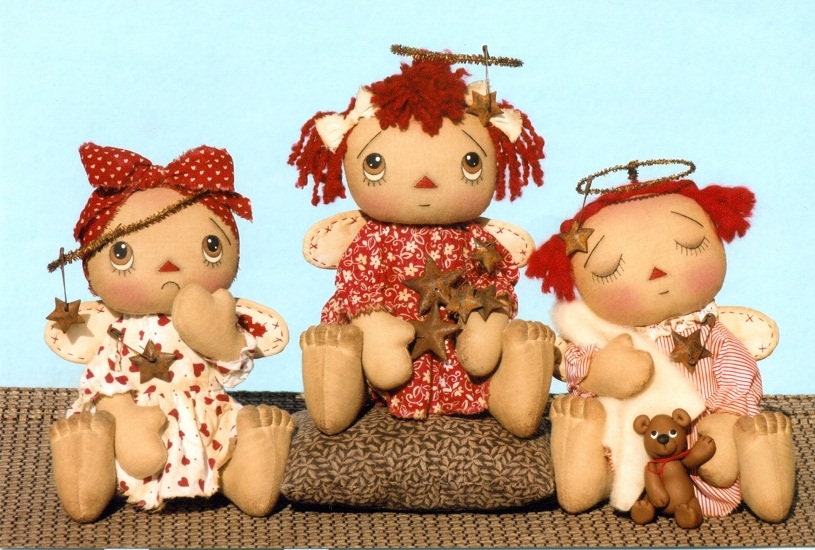 Just a Little Angel Primitive Angel PATTERN HHF324 | Etsy