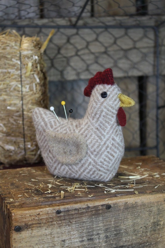 Chicken Pin Keep Whimsical Pincushion PATTERN CWC655 - Etsy