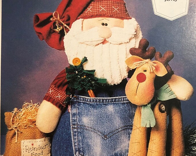 Santa & Rudy - Santa and Reindeer PATTERN CG81 - Etsy