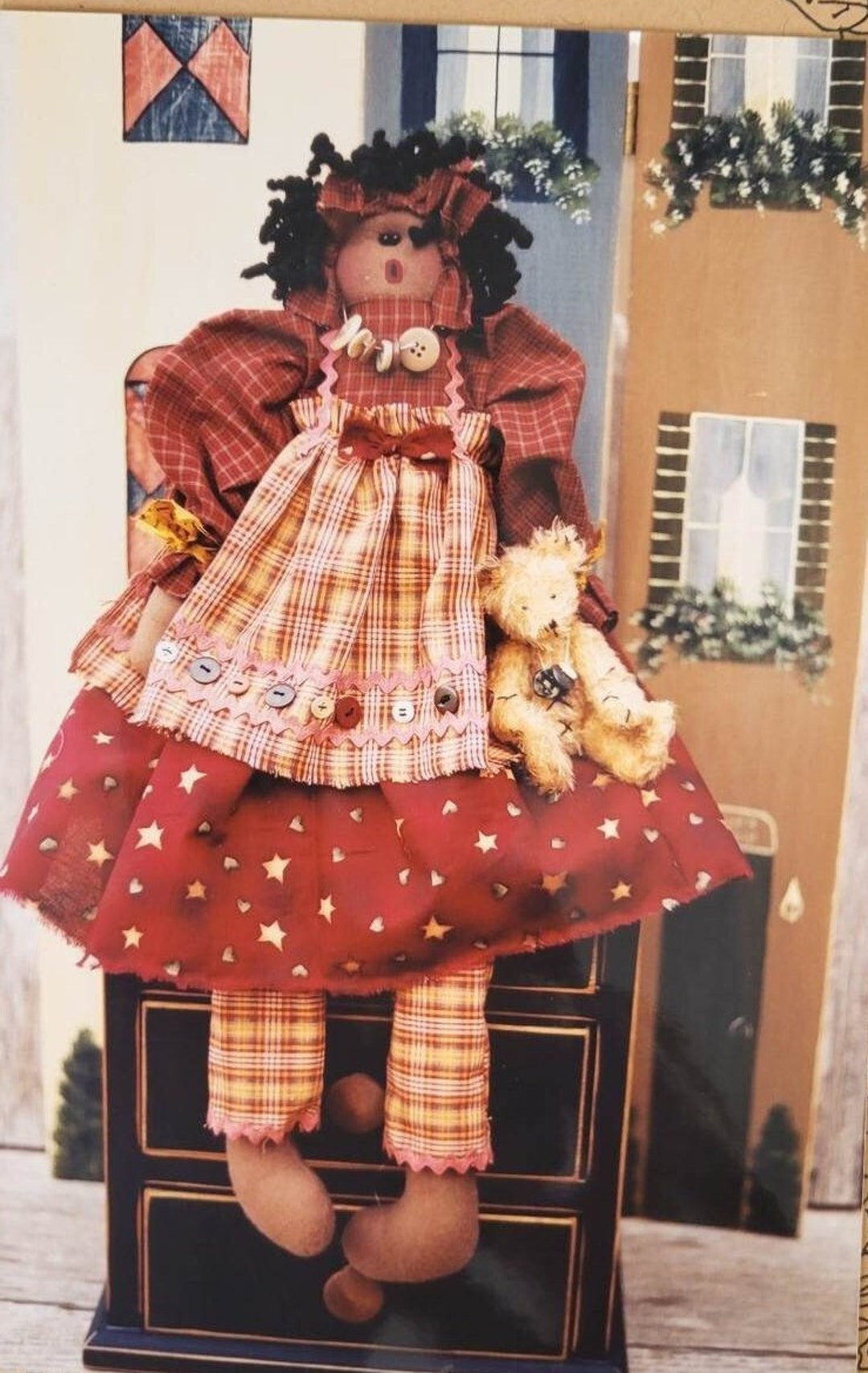 Golly Molly and Bearleight Primitive Hard to Find Doll PATTERN MQ159 - Etsy