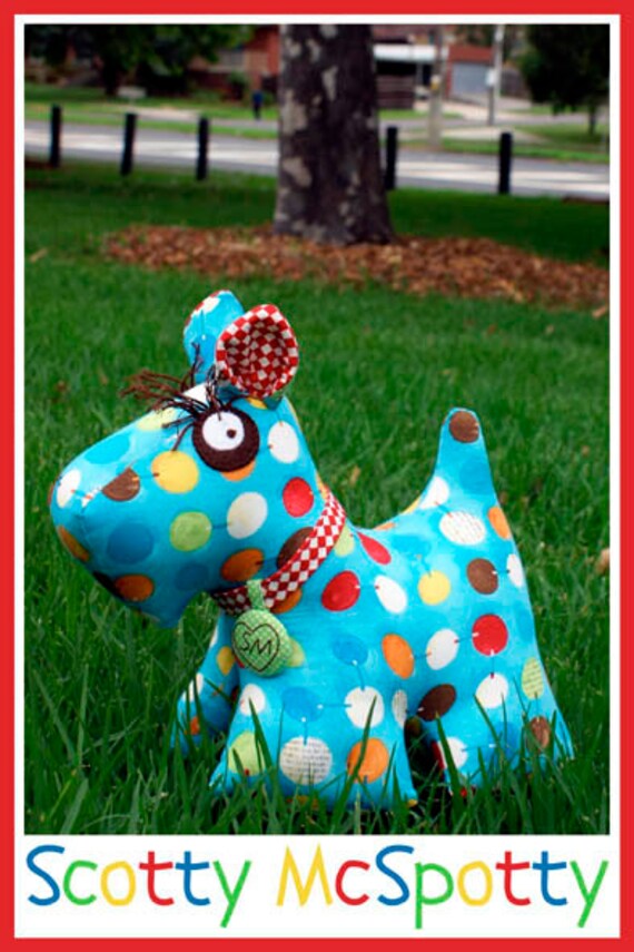 Scotty Mcspotty Whimsical Dog Doll PATTERN MM112 - Etsy