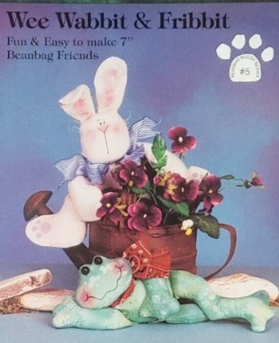 Wee Wabbit & Fribbit Beanbag Doll PATTERN CG62 - Etsy
