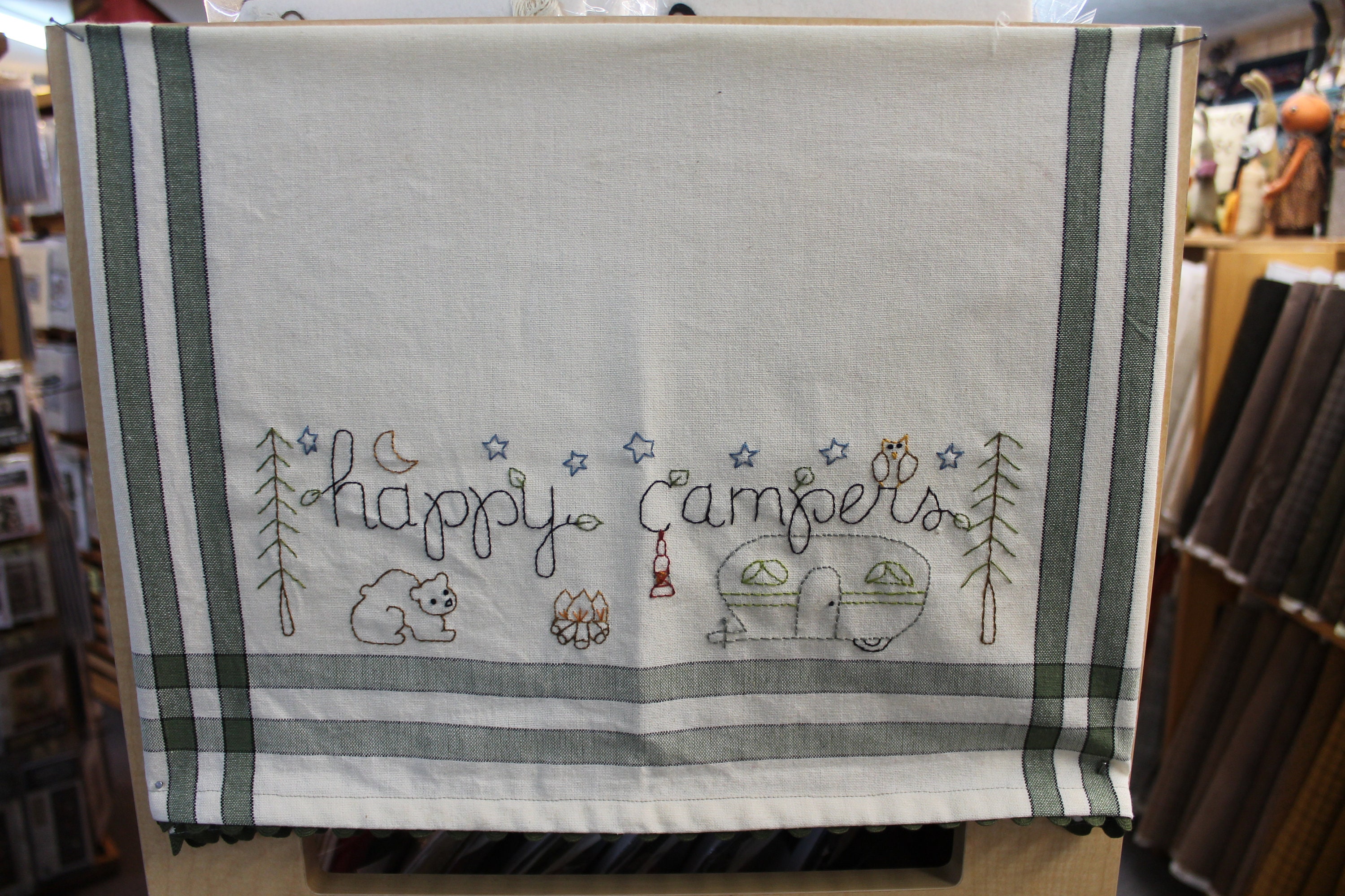 Happy Camper -hand Embroidery PATTERN AND KIT - BRK258 - Etsy
