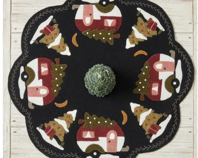 Winter Banners Wool Applique PATTERN LAS913 - Etsy