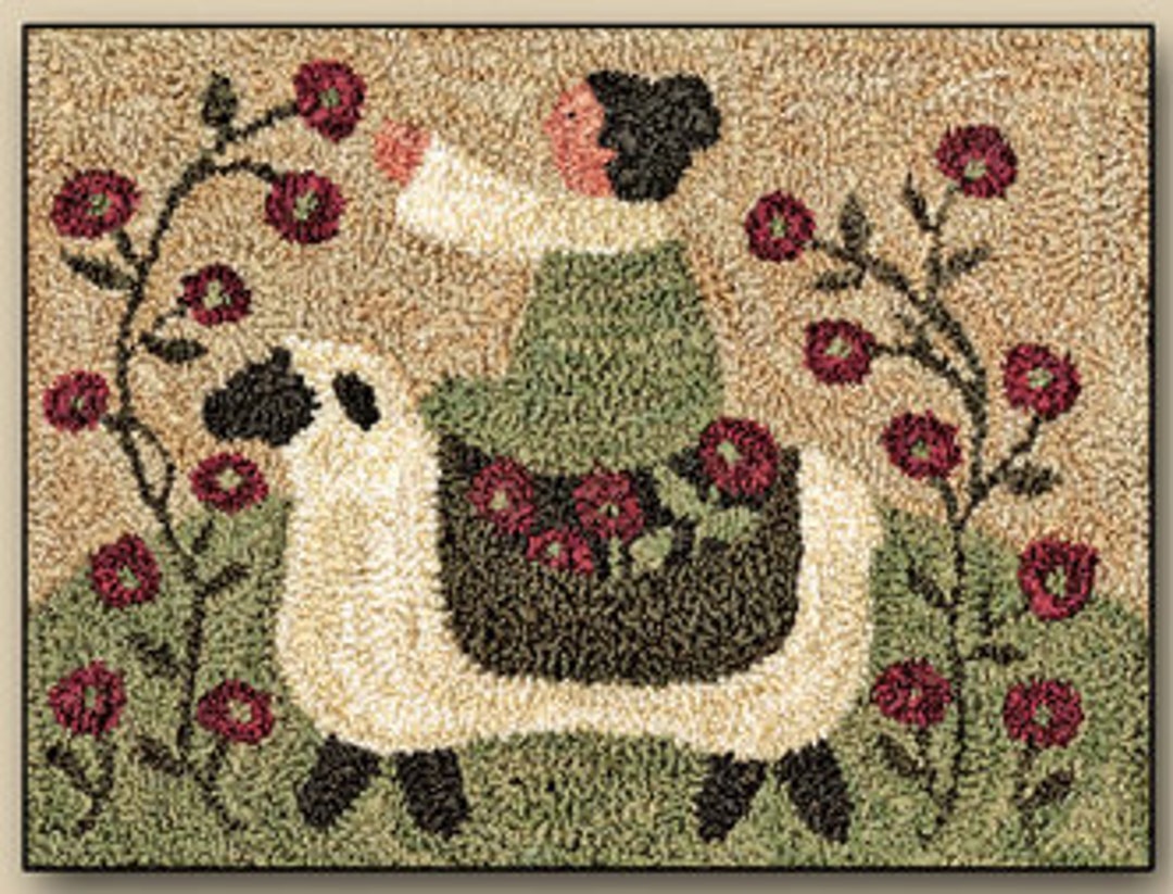 Pickin' Flowers ~ Punchneedle PATTERN TK046 - Etsy