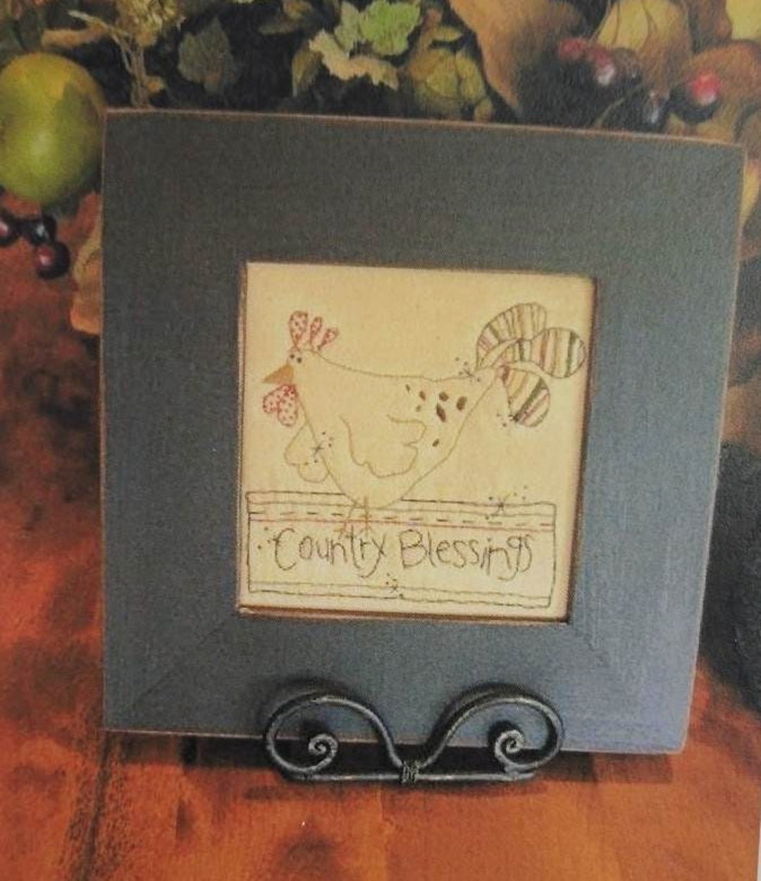 Country Rooster Blessings Embroidery PAPER PATTERN CS845 - Etsy