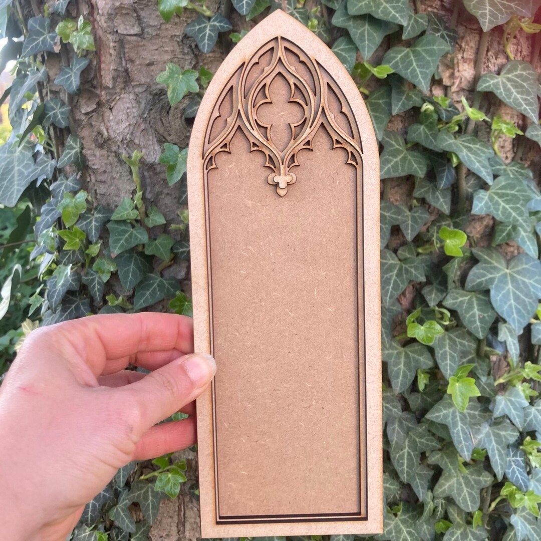 Gothic Cathedral Picture Frame, Fantasyl Window Bookshelf Decor, Church ...