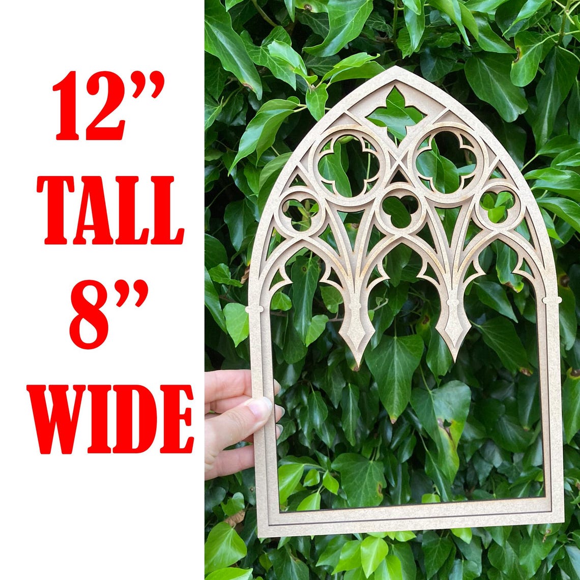 Wall Decor, Gothic Tracery Home Decor, Cathedral Window, Victorian Goth ...