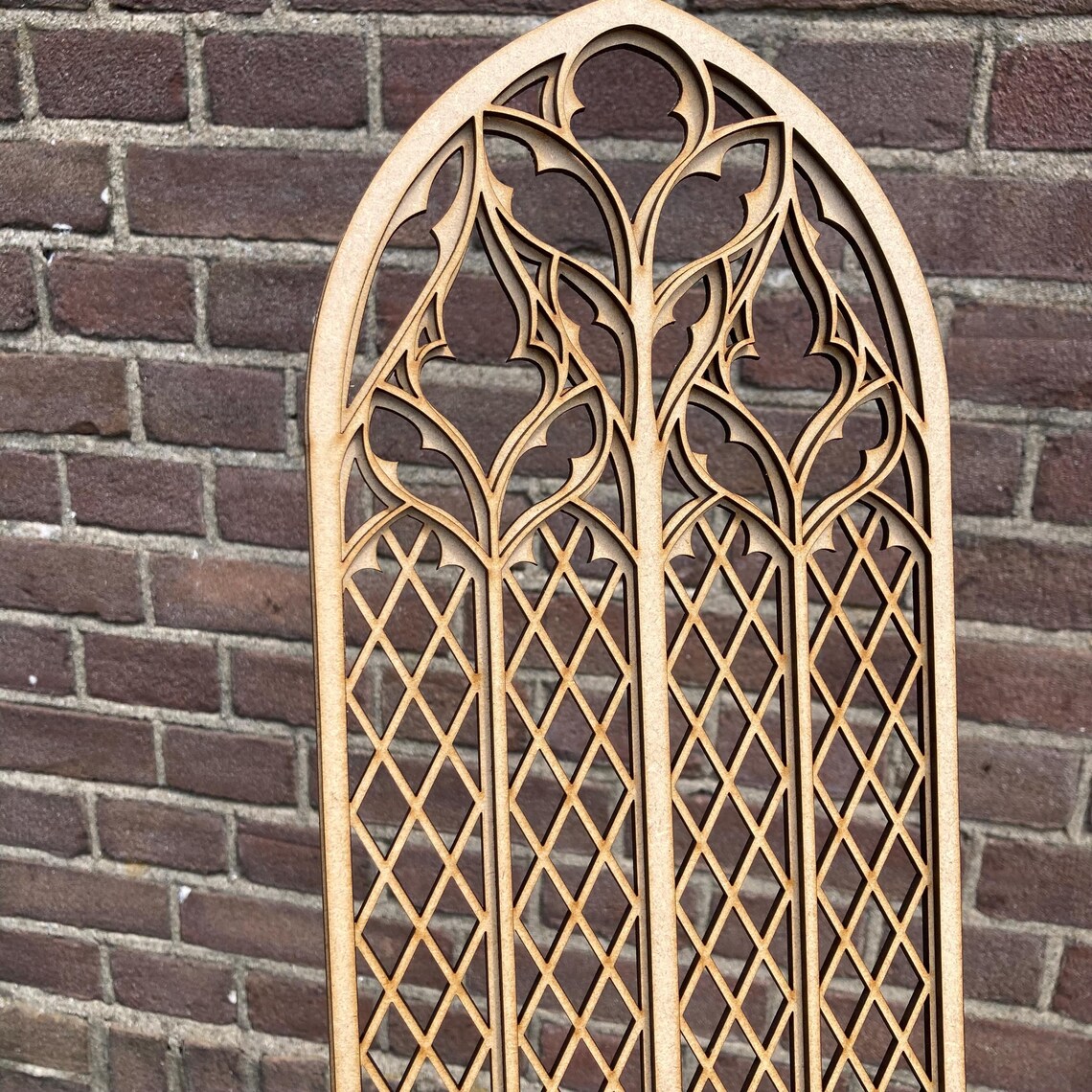 Gothic Cathedral Window Wall Decor: MDF Tracery, Unpainted DIY Kit - Etsy