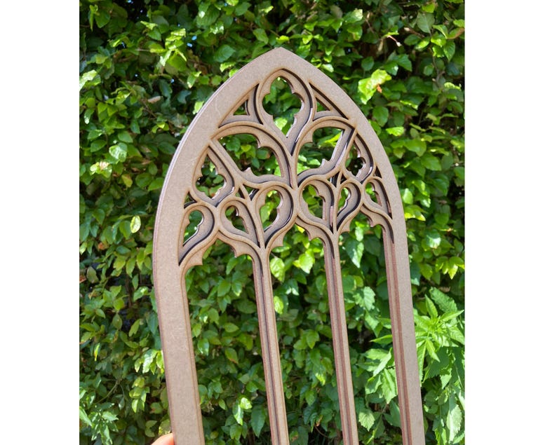 Wall Decor, Gothic Tracery Arch, Cathedral Window, Gothic Revival ...