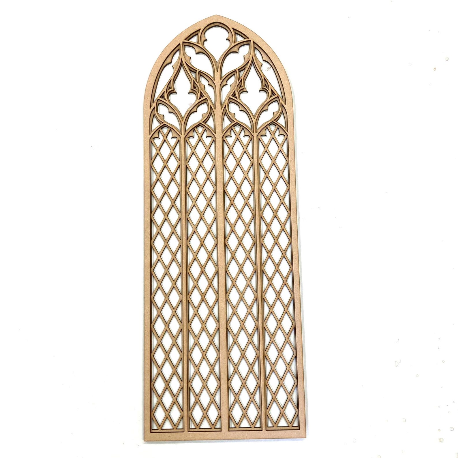 Gothic Cathedral Window Wall Decor: MDF Tracery, Unpainted DIY Kit - Etsy