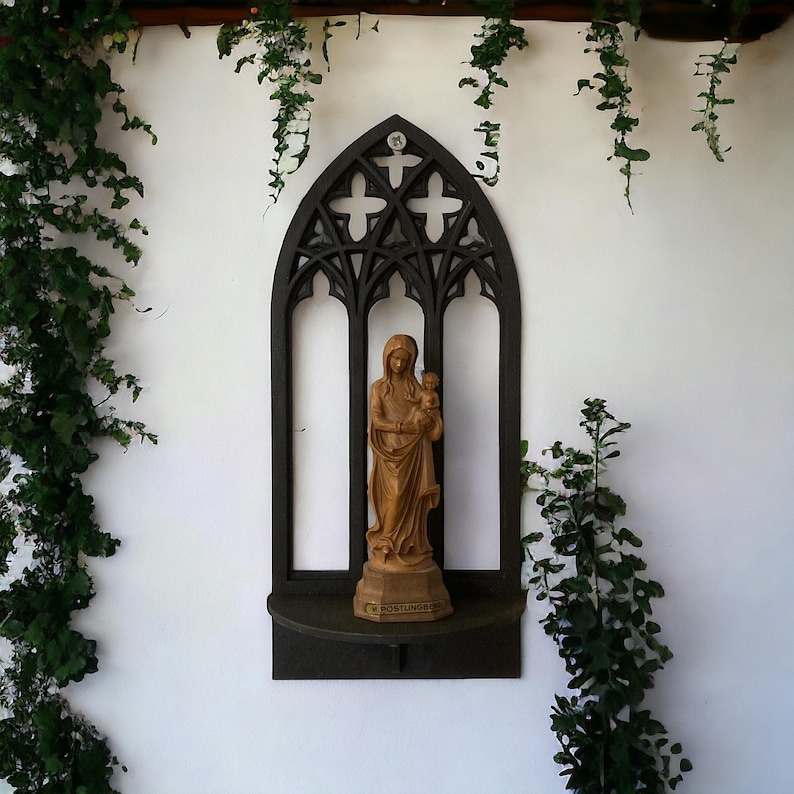 Gothic Arch Wall Shelf DIY Kit: Religious Home Decor, Catholic Shrine ...