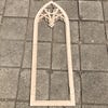 2 Tone Arched Cathedral Window Frame, Wooden Church Frame, Gothic ...