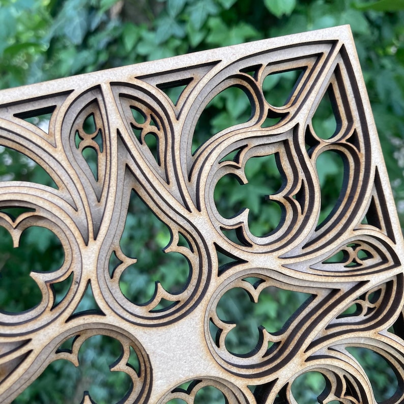 Gothic Tracery Wall Decor, Cathedral Window Deciration, Teacery Panel ...