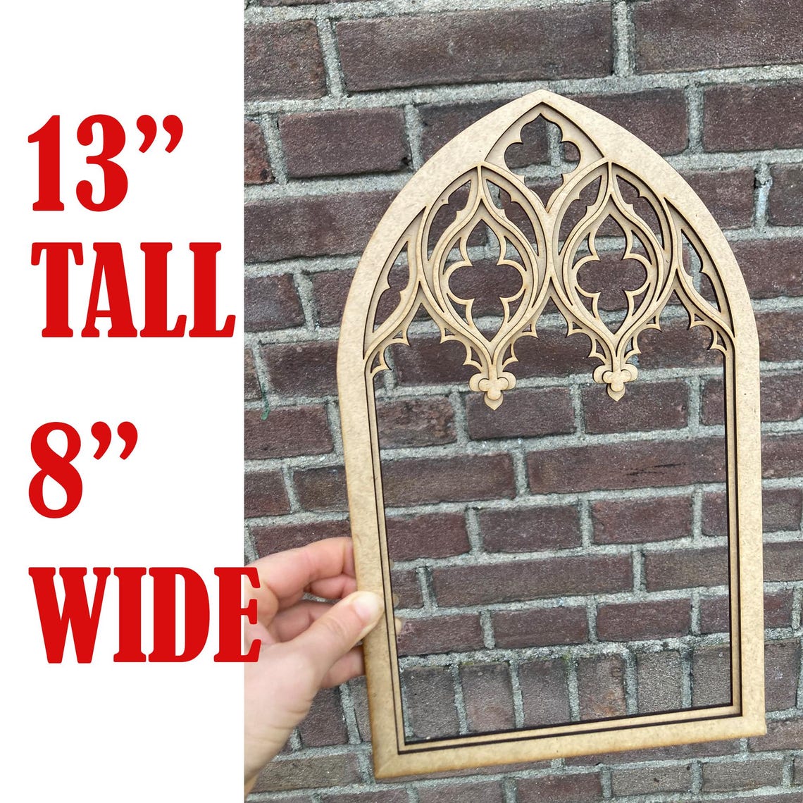 Wall Decor, Gothic Tracery Home Decor, Cathedral Window, Frame Making ...