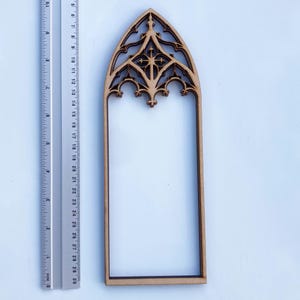 Gothic Cathedral Window Book Shelf Decor, Book Nook Decor, Fantasy Book ...