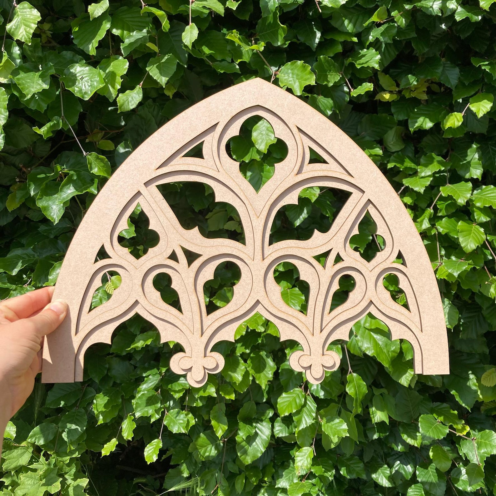 Large Gothic Cathedral Arch Wall Decor: MDF Tracery Window - Etsy