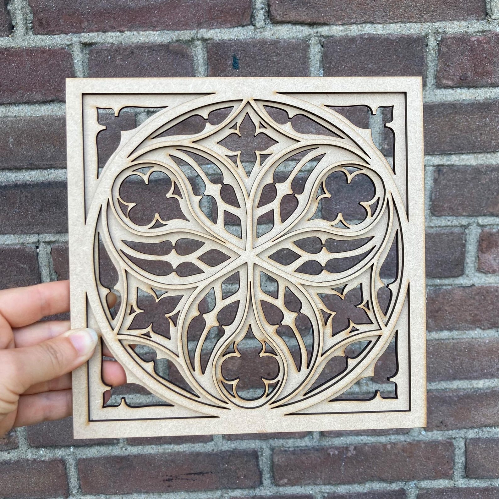 Gothic Cathedral Window Wall Decor: Unpainted MDF Tracery Panel - Etsy