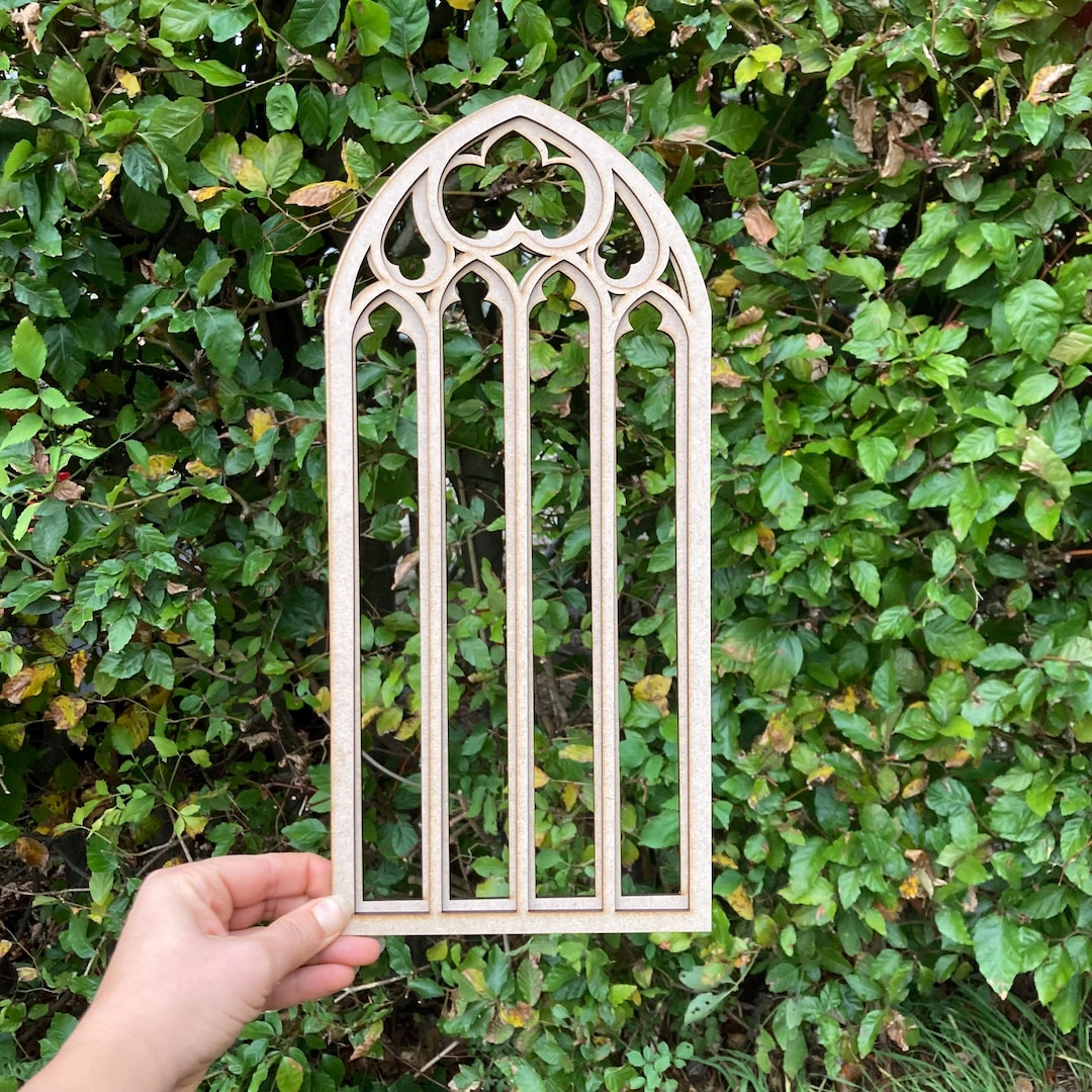 Gothic Revival Wall Decor, Gothic Tracery Home Decor, Cathedral Window ...