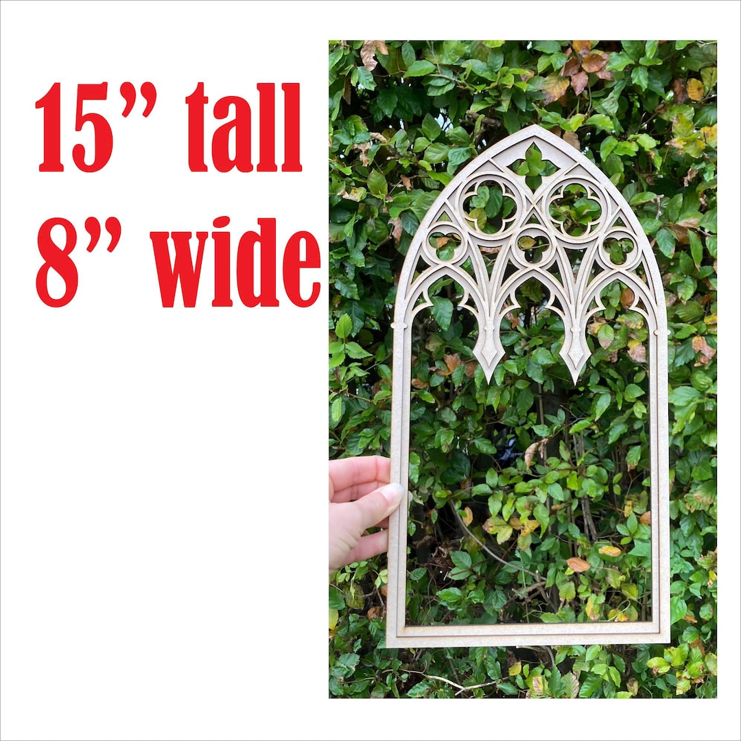 Wall Decor, Gothic Arch , Cathedral Window , Gothic Frame , Medieval ...