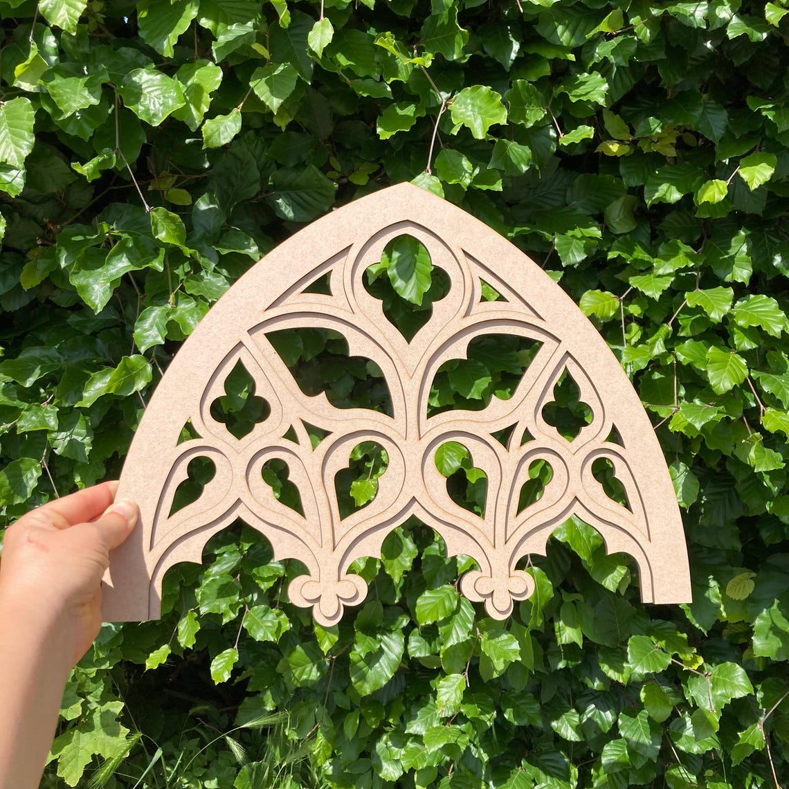 Large Gothic Cathedral Arch Wall Decor: MDF Tracery Window - Etsy
