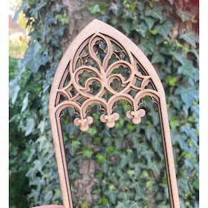 Cathedral Arch Bookshelf Decor, Book Lover Gift, Gothic Window Book ...
