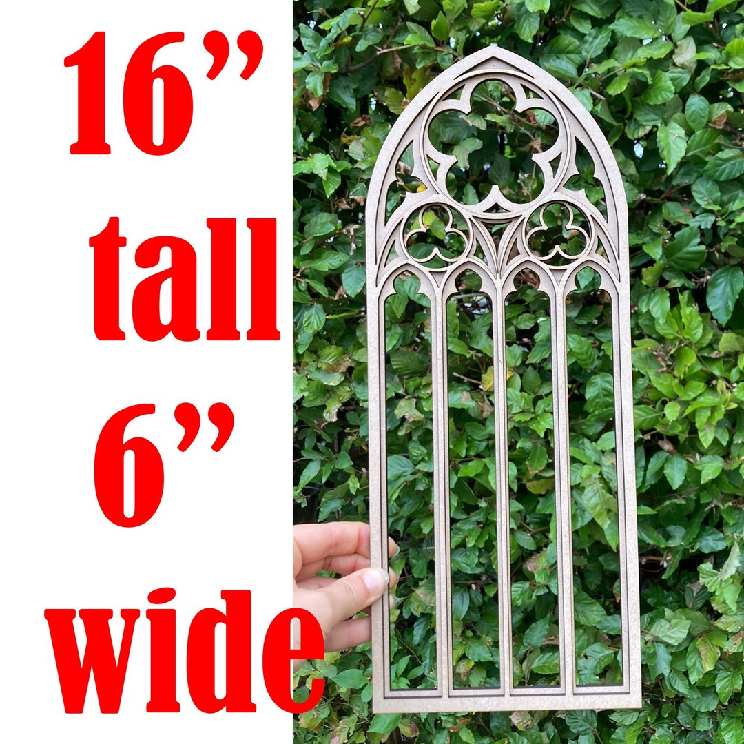 Gothic Revival Wall Decor, Gothic Tracery Home Decor, Cathedral Window ...