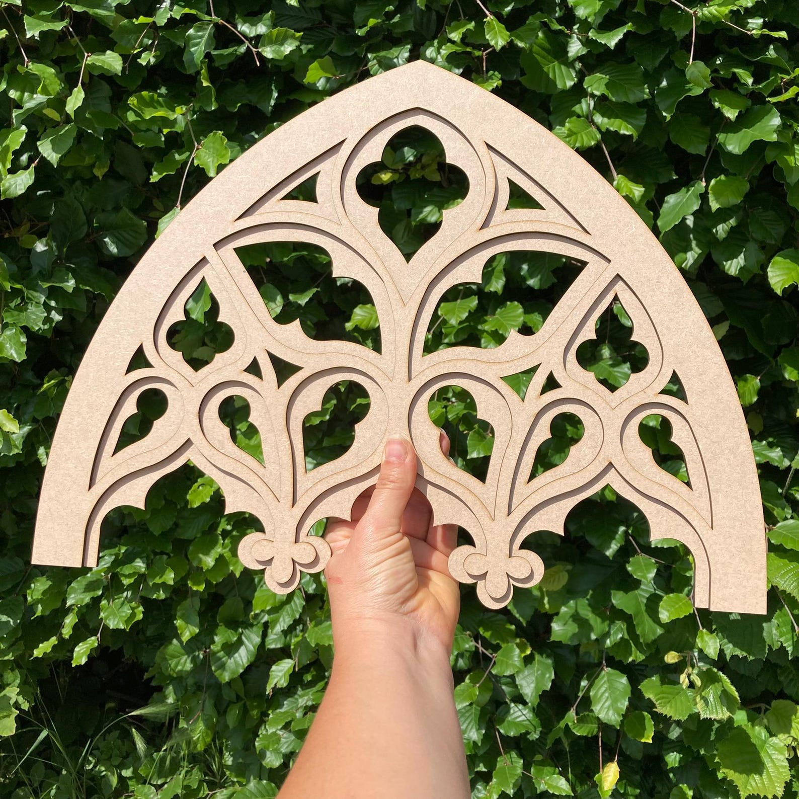 Large Gothic Cathedral Arch Wall Decor: MDF Tracery Window - Etsy