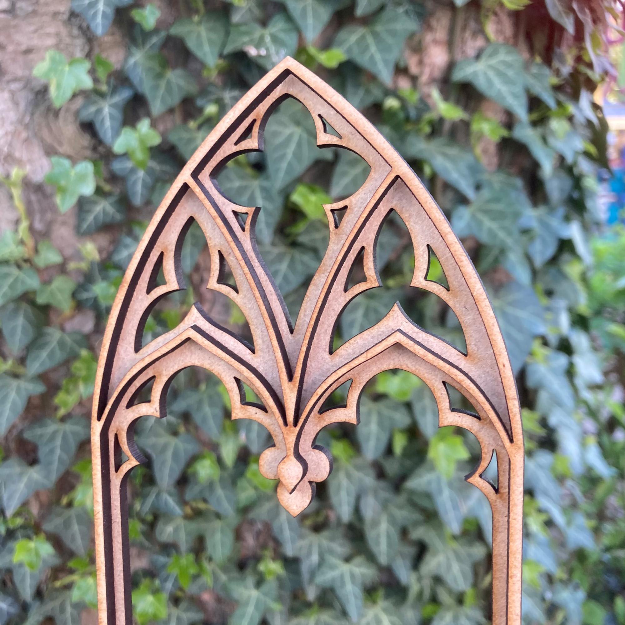 Gothic Cathedral Window Frame: Unpainted MDF Decor (9 3/4 X 3 1/2) - Etsy