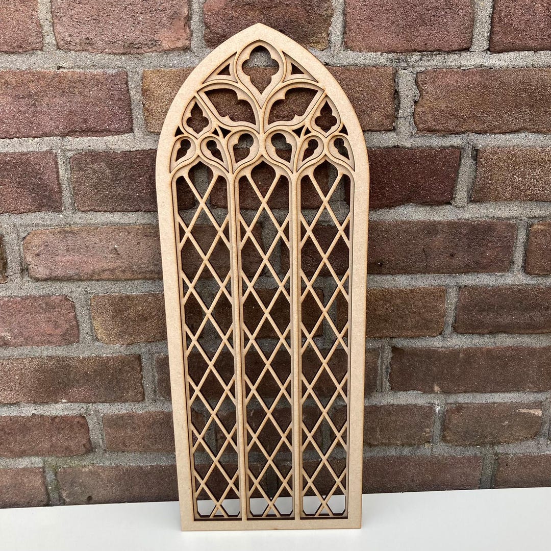 Wall Decor, Gothic Tracery Home Decor, Cathedral Window, Gothic Revival ...