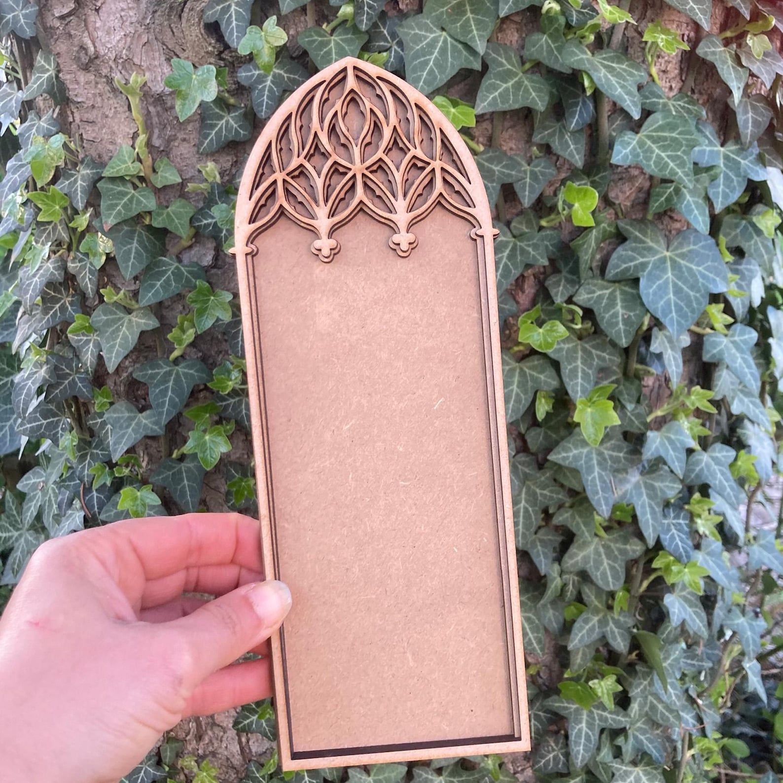 Gothic Cathedral Window Frame: Unpainted MDF Tracery Decor - Etsy