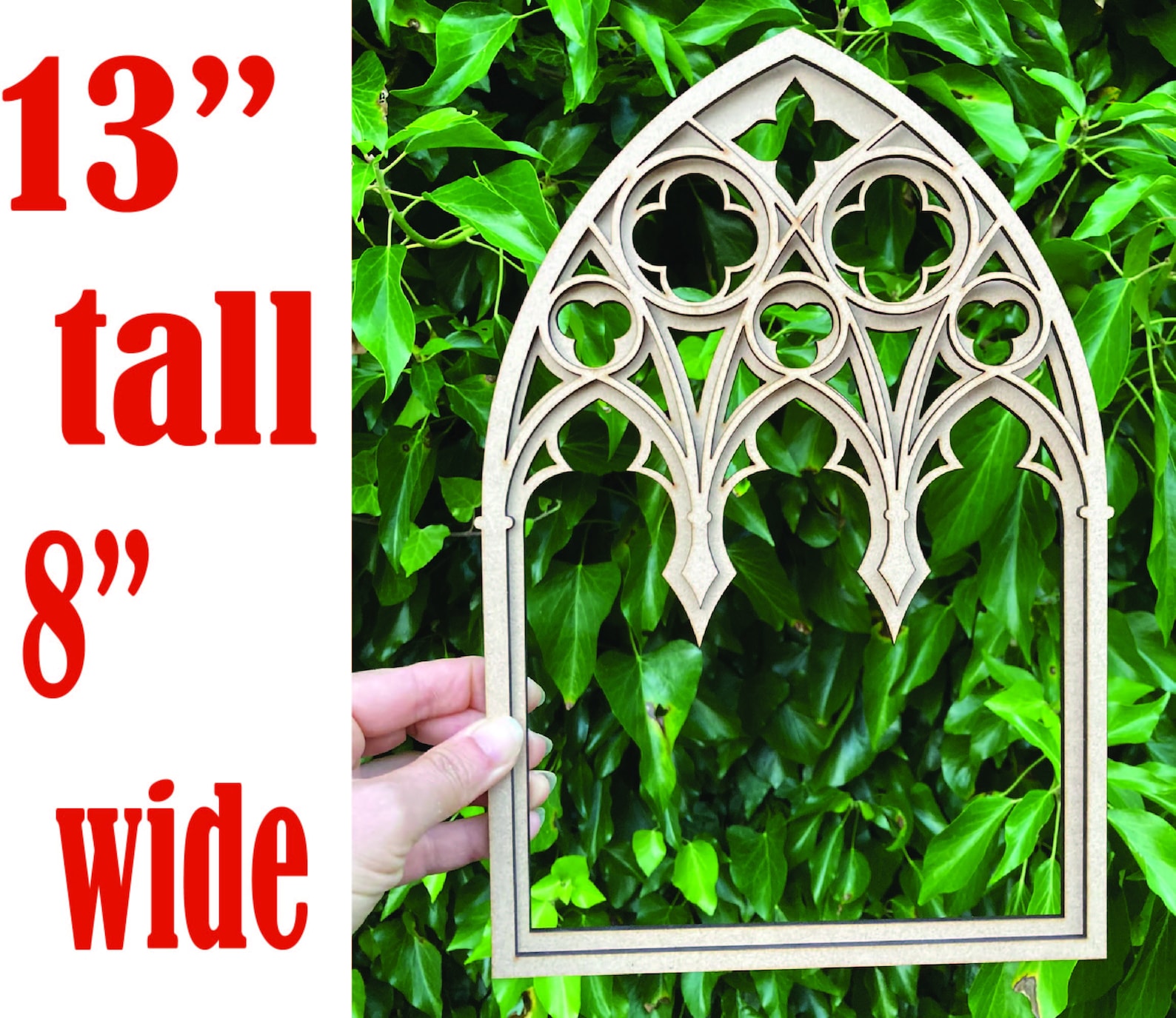 Wall Decor, Gothic Tracery Home Decor, Cathedral Window, Frame Making ...